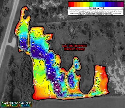 AEM Lac du Bonnet Trout Pond Map by Angler's Edge Mapping | Avenza Maps