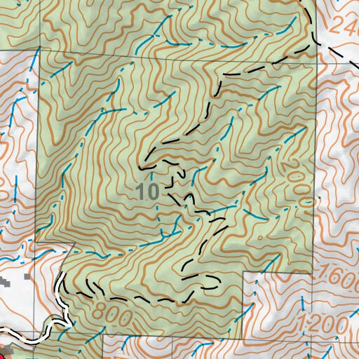 Burro Mountain Map by US Forest Service R5 | Avenza Maps