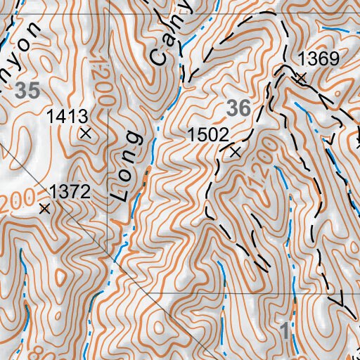 Huasna Peak Map by US Forest Service R5 | Avenza Maps