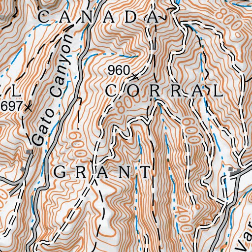 Dos Pueblos Canyon Map by US Forest Service R5 | Avenza Maps