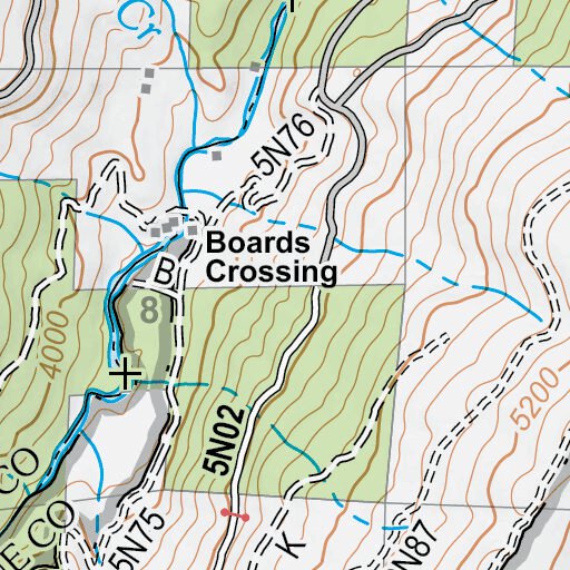 Boards Crossing Map by US Forest Service R5 | Avenza Maps