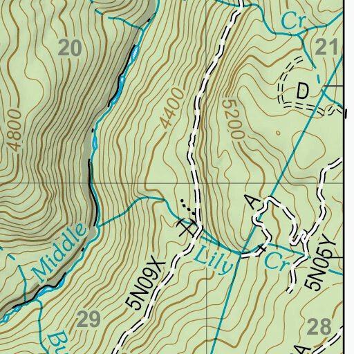 Liberty Hill Map by US Forest Service R5 | Avenza Maps