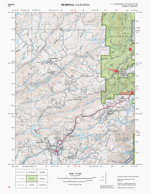 Murphys Map by US Forest Service R5 | Avenza Maps