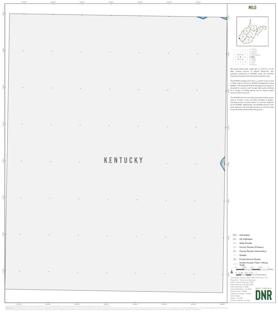 Milo Quad Topo - WVDNR Map by WV Division of Natural Resources | Avenza ...