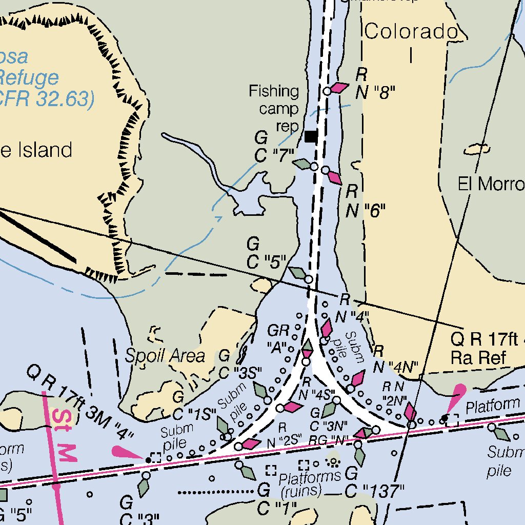 Laguna Madre Chubby Island To Stover Point Map by National ...