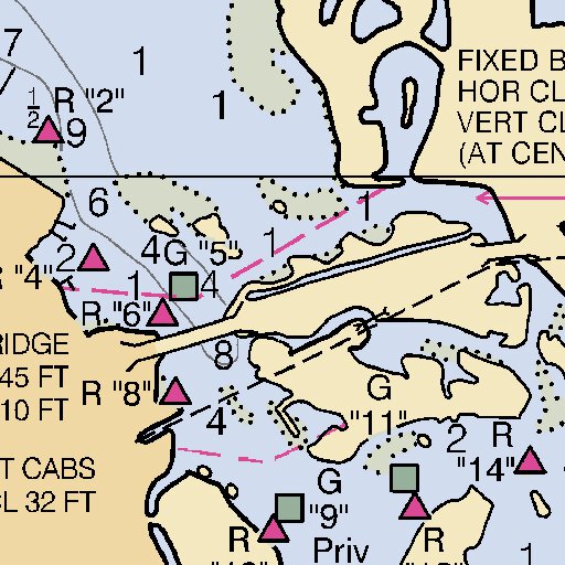 Manatee River Extension Map by National Oceanographic & Atmospheric ...