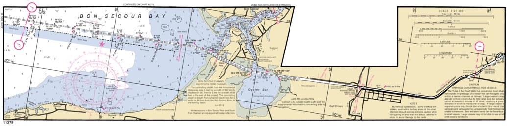 Bon Secour Bay Extension Map by National Oceanographic & Atmospheric ...
