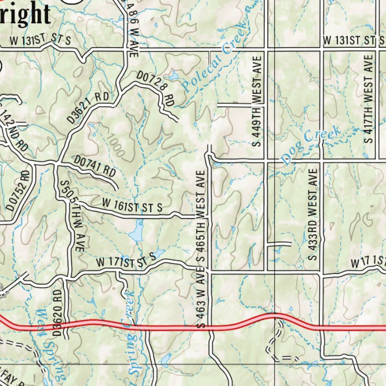 Oklahoma Atlas & Gazetteer Page 36 Map by Garmin | Avenza Maps