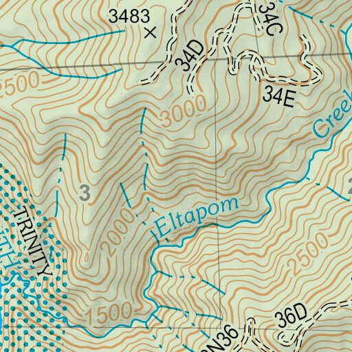 Hyampom Mountain Map by US Forest Service R5 | Avenza Maps