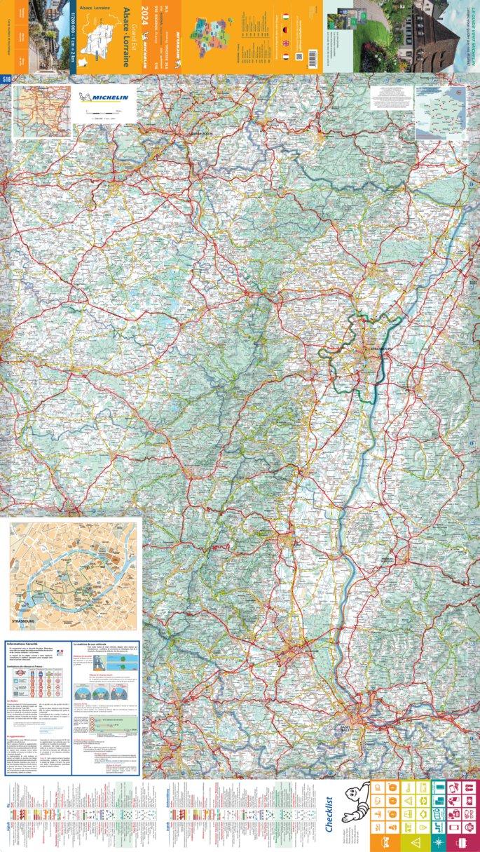 Alsace-Lorraine 2024 Map by Michelin | Avenza Maps