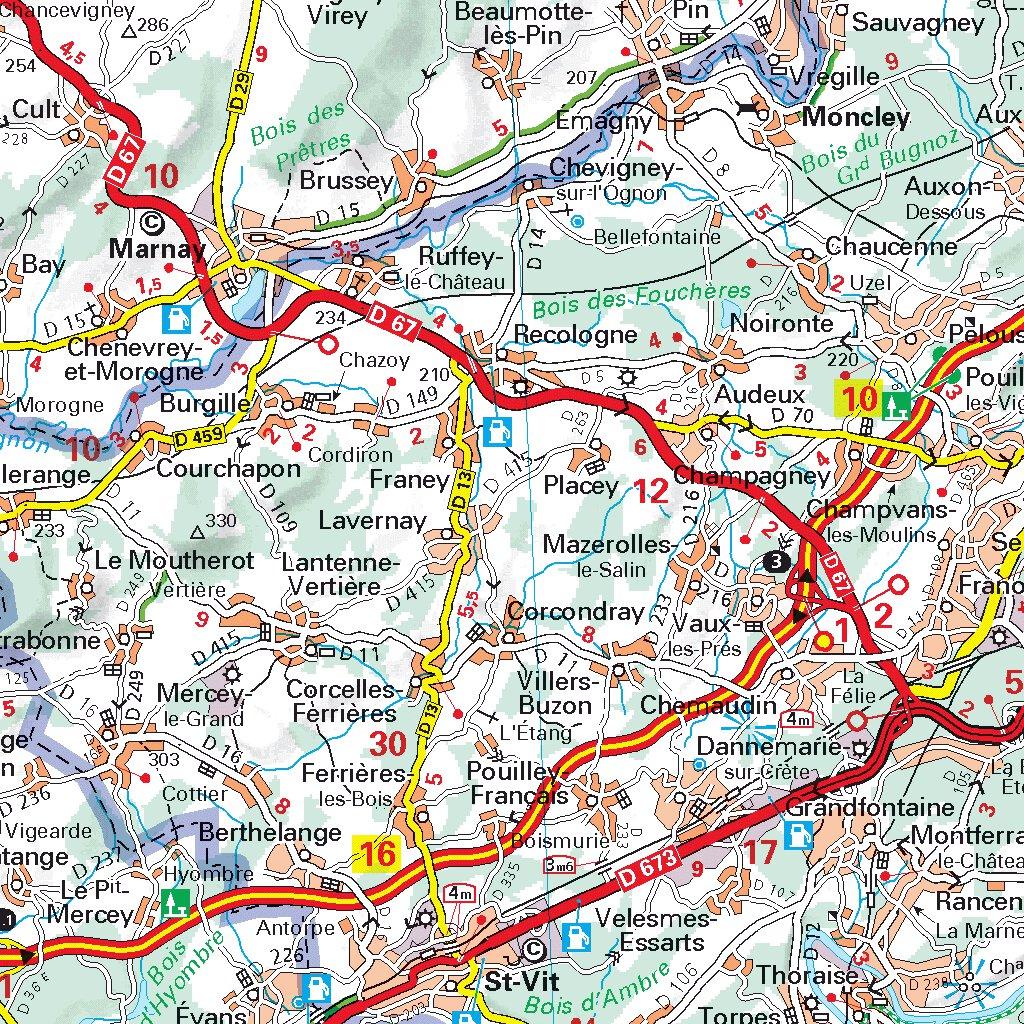 Franche-Comté 2024 Map by Michelin | Avenza Maps
