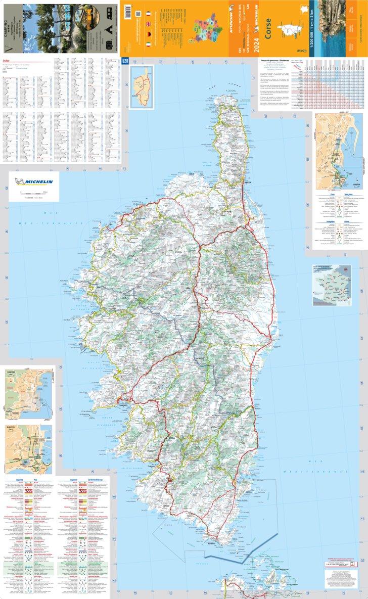 Corse 2024 Map by Michelin | Avenza Maps