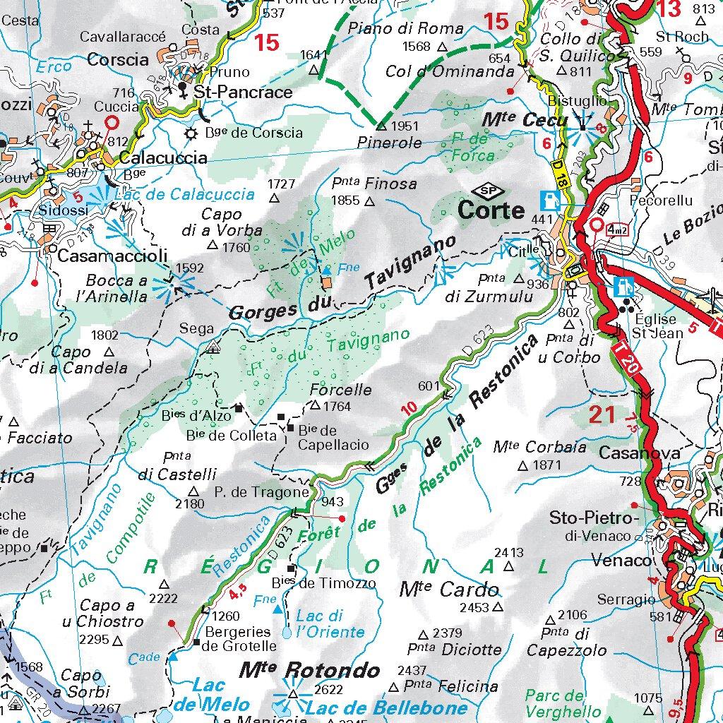 Corse 2024 Map by Michelin | Avenza Maps
