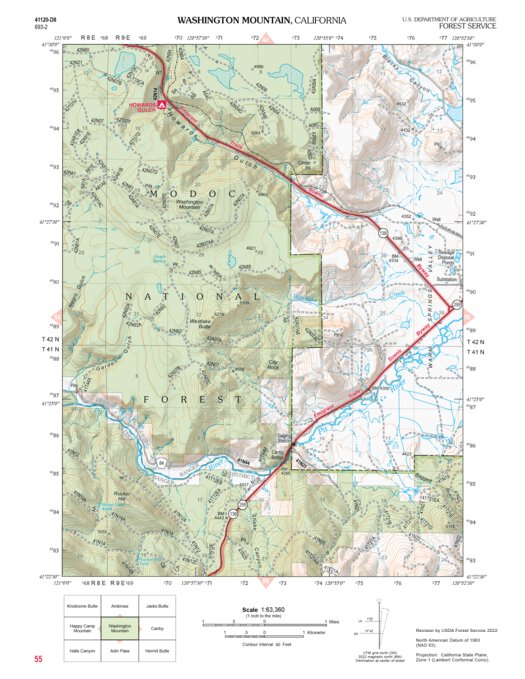 Washington Mountain Map by US Forest Service R5 | Avenza Maps