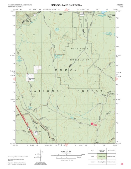 Rimrock Lake Map by US Forest Service R5 | Avenza Maps