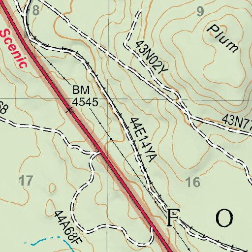 Spaulding Butte Map by US Forest Service R5 | Avenza Maps