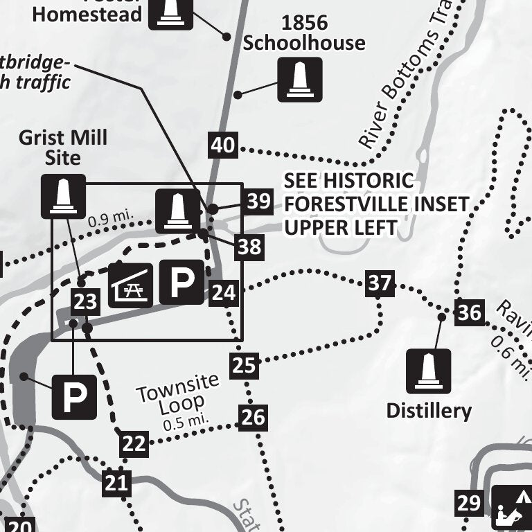 Forestville - Mystery Cave State Park Map by Minnesota Department of ...