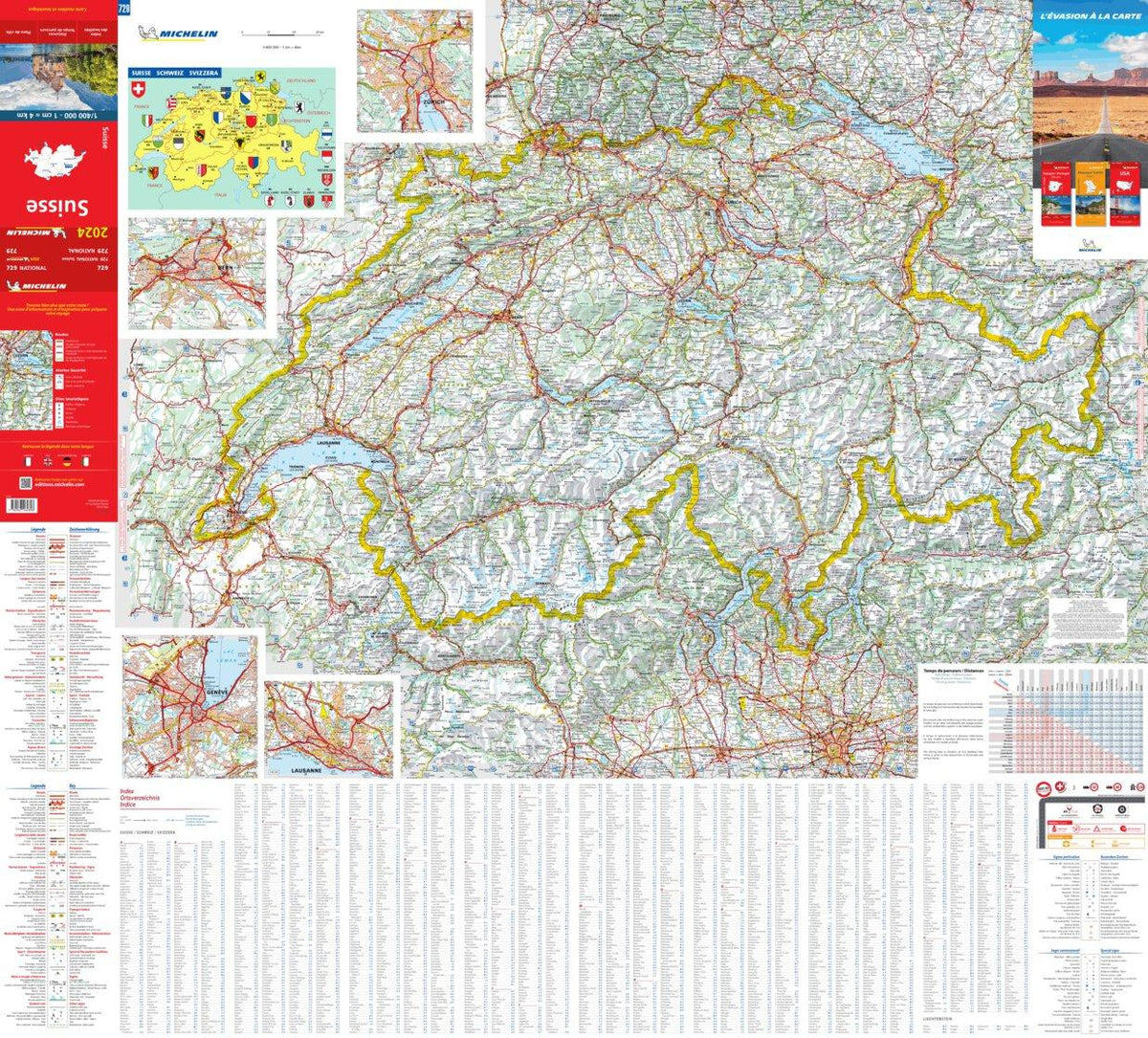 Suisse 2024 Map by Michelin | Avenza Maps