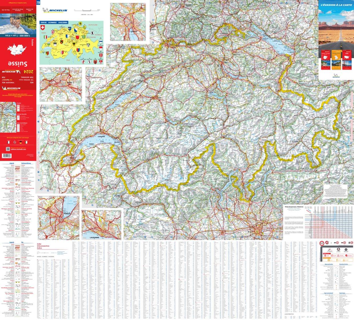 Suisse 2024 Map by Michelin | Avenza Maps
