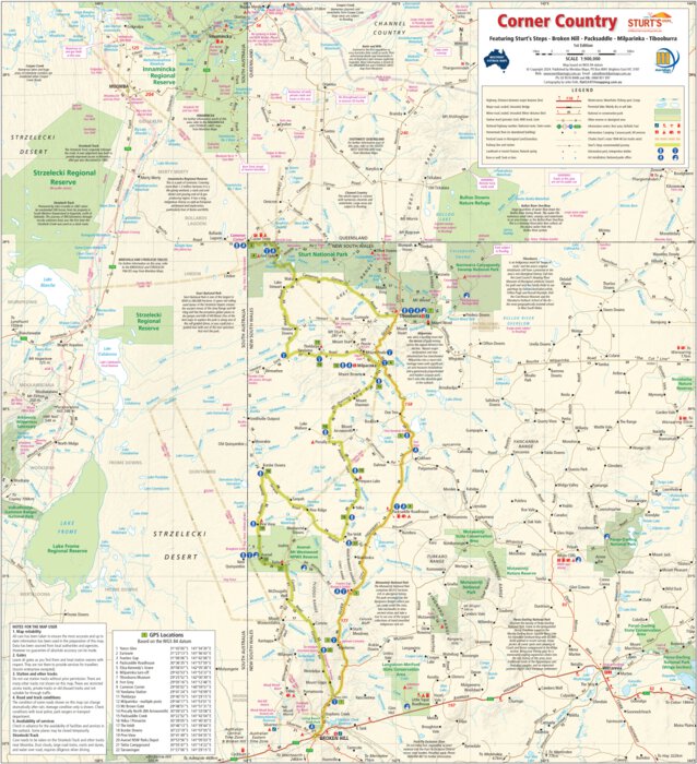 Corner Country - Featuring Sturt's Steps Map by Meridian Maps | Avenza Maps