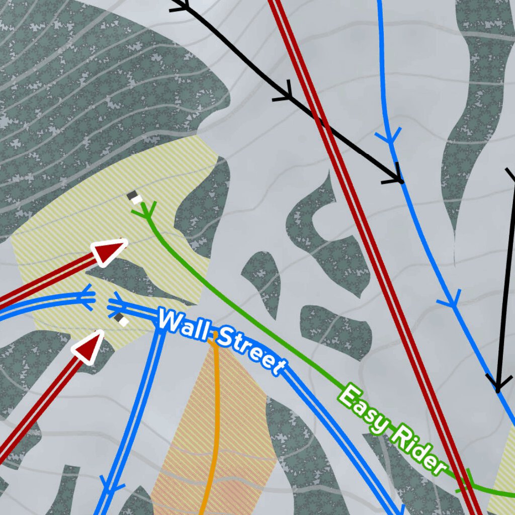 Mammoth Mountain Skimap Freeride - 3696 mammoth resort map