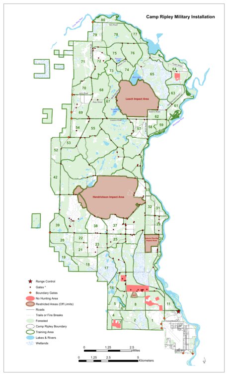 Camp Ripley Military Installation Map by iSportsman | Avenza Maps