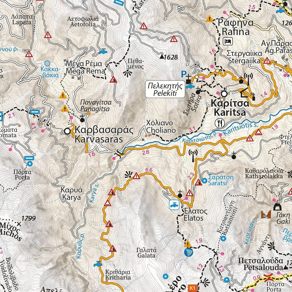 AGRAFA MOUNTAINS - Agrafa - Kremasta l. - Plastira l. - Rentina ...