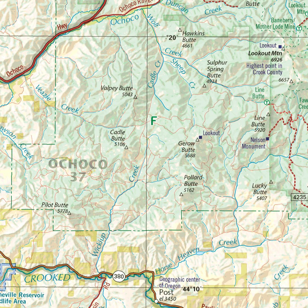Oregon Atlas Landscape Maps Map by East View Map Link | Avenza Maps