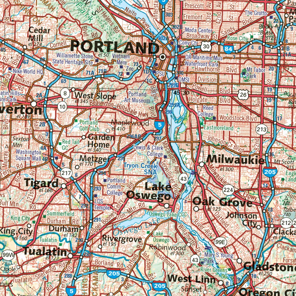 Oregon Atlas Landscape Maps Map by East View Map Link | Avenza Maps