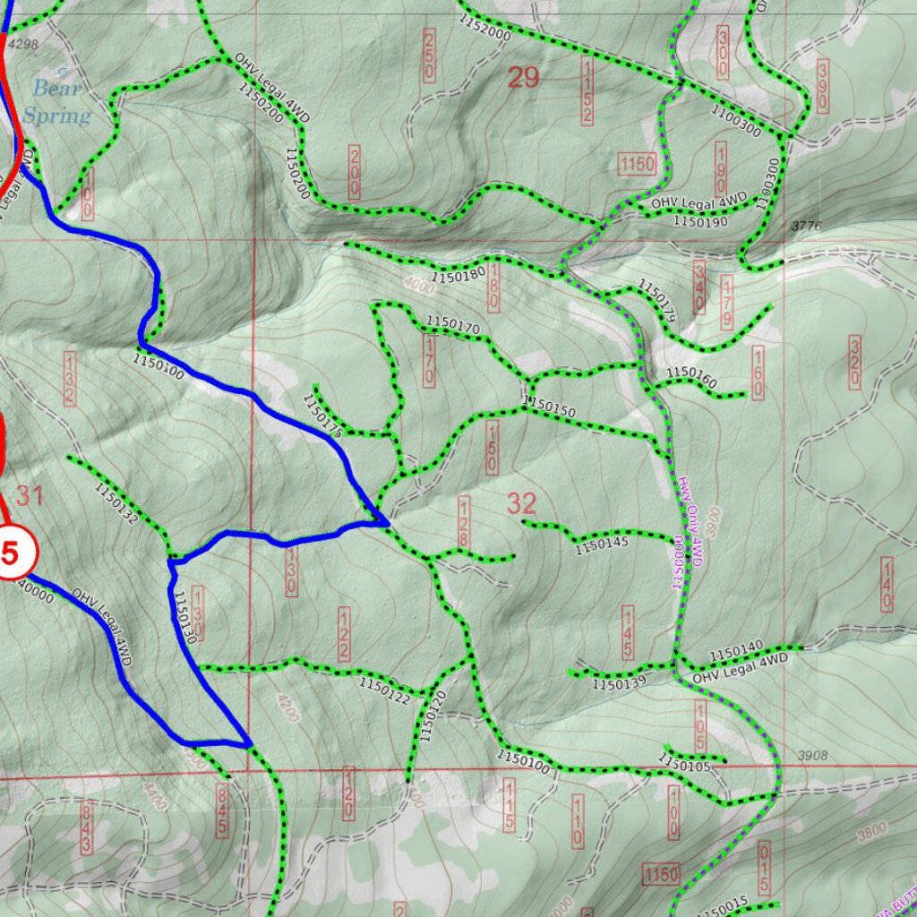 Metolius River Rim Trail with MVUM Overlay Map by Oregon Side-by-Side ...