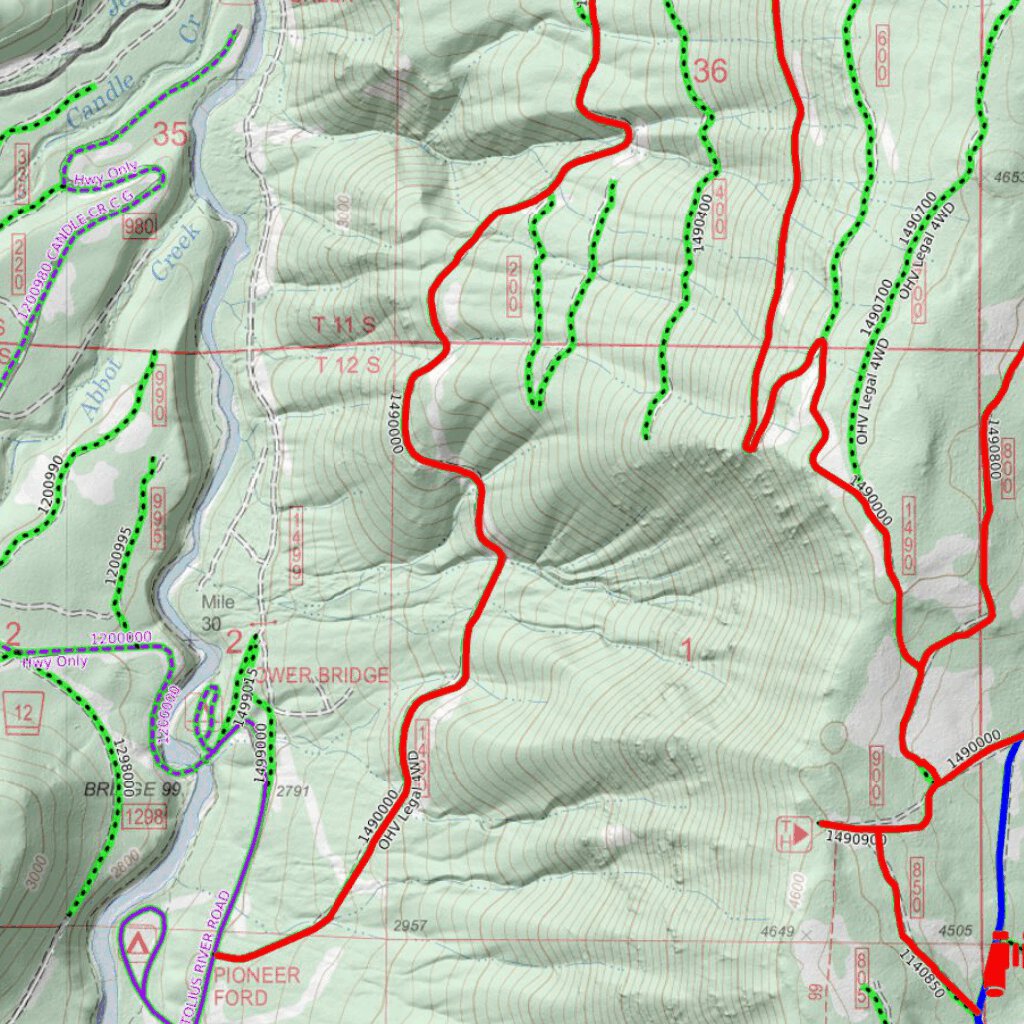 Metolius River Rim Trail with MVUM Overlay Map by Oregon SxS Adventure ...