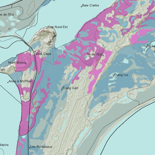 FN97FO Plage de la Pointe aux Loups ( Hunt-A-Moose ) Map by Hunt-A ...
