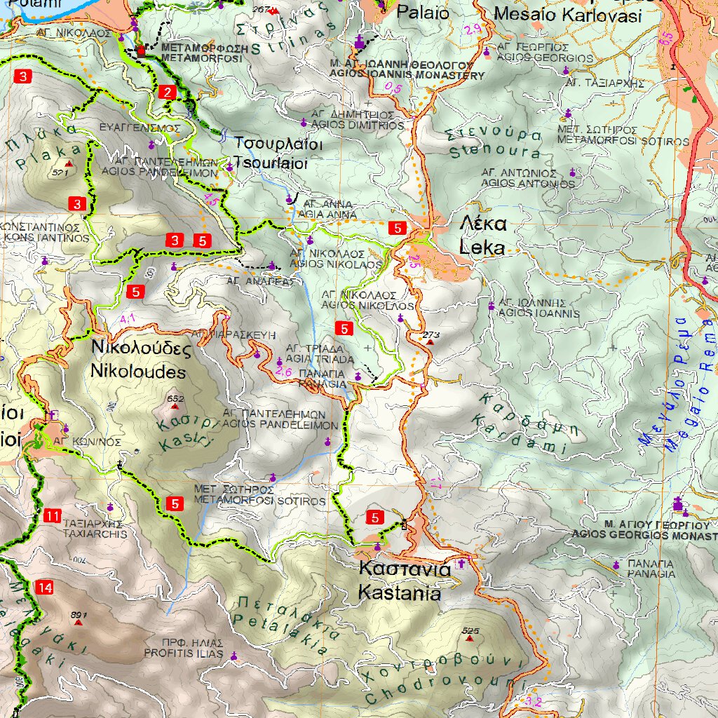Samos Map by Anavasi editions | Avenza Maps