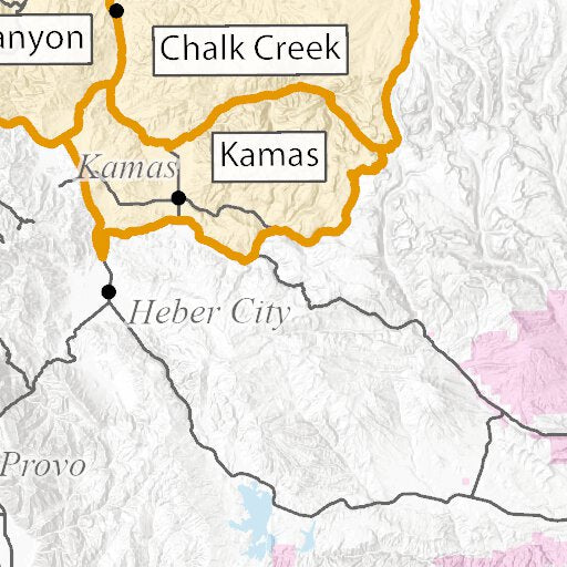 Utah 2025 Antlerless Elk-control Units Reference Map by Utah Division ...