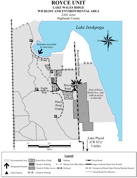 Lake Wales Ridge - Royce Unit WEA Brochure Map by Florida Fish and ...