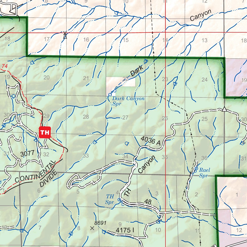 Gila National Forest Visitor Map (North Half) by US Forest Service R3 ...