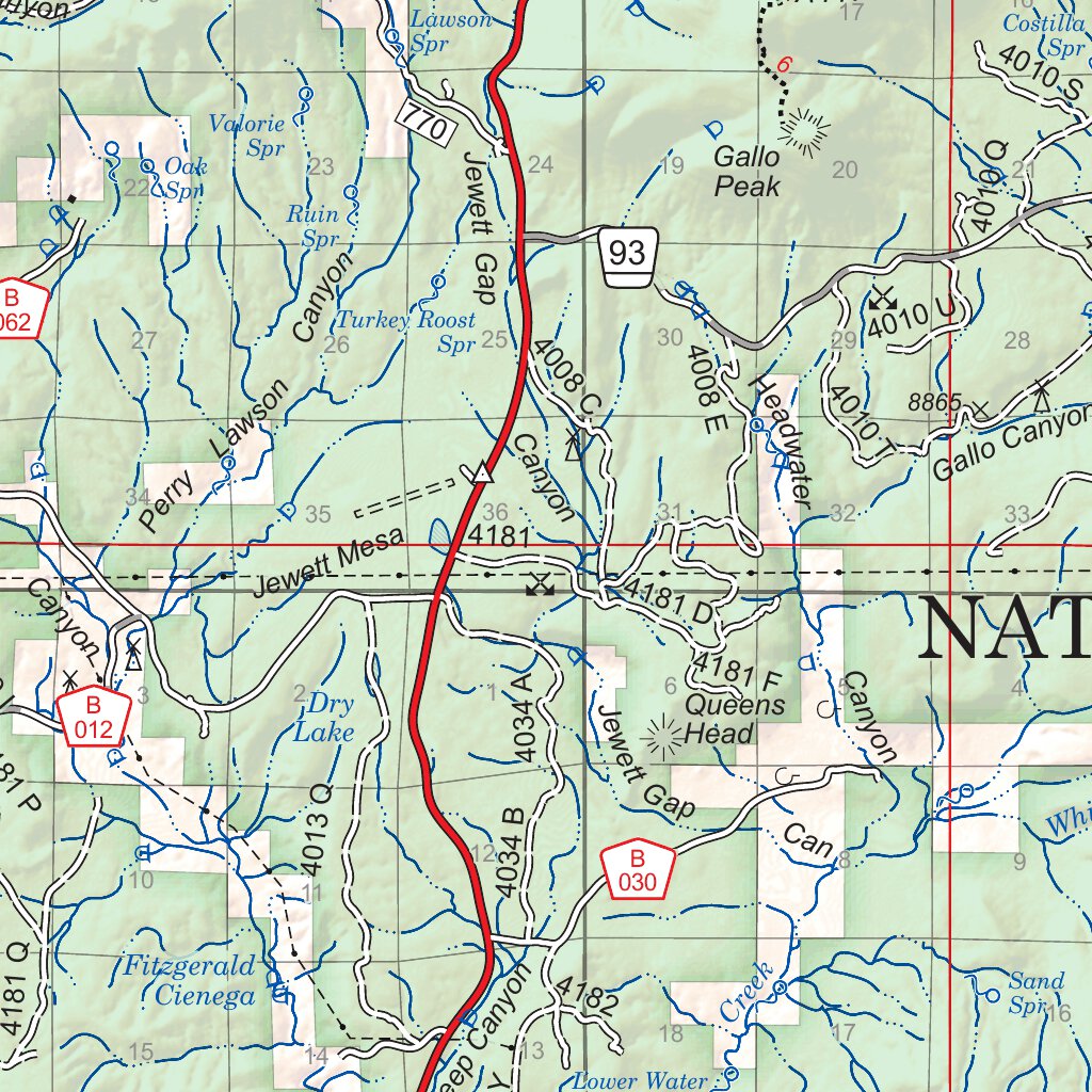 Gila National Forest Visitor Map (North Half) by US Forest Service R3 ...