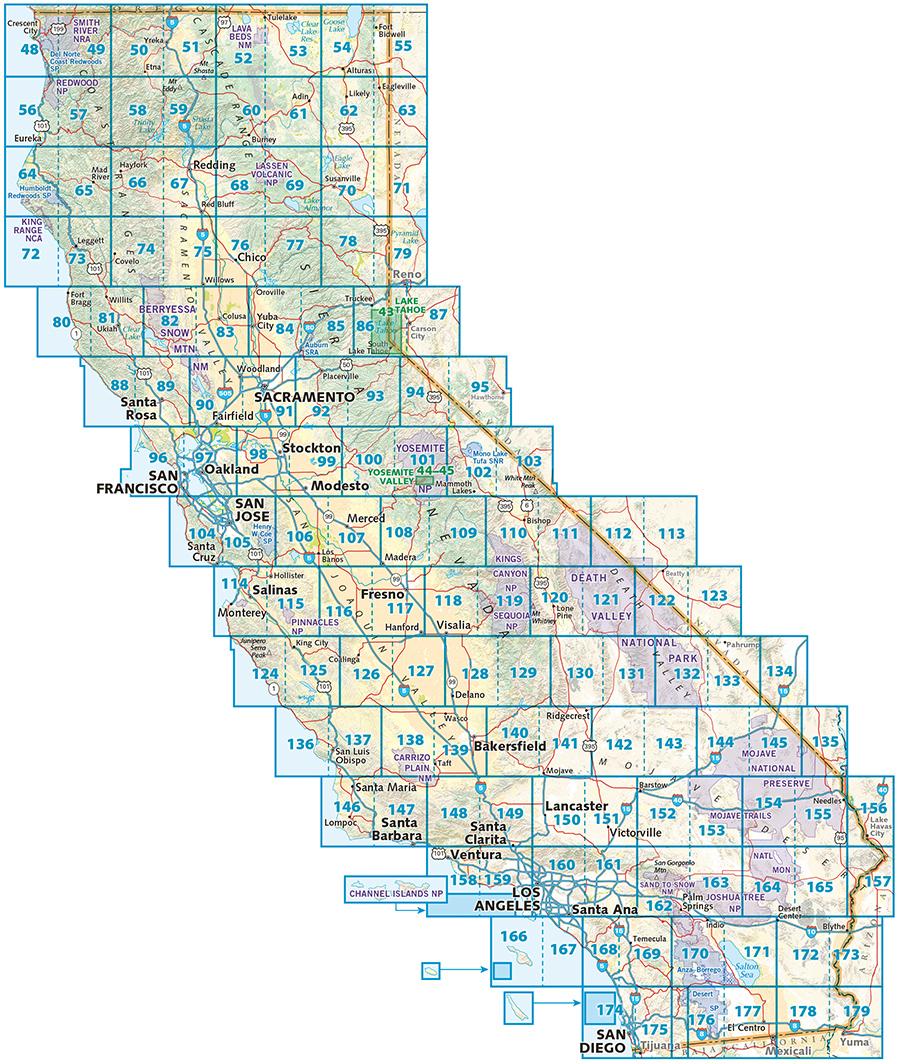 California Landscape Maps Bundle Map by East View Map Link | Avenza Maps