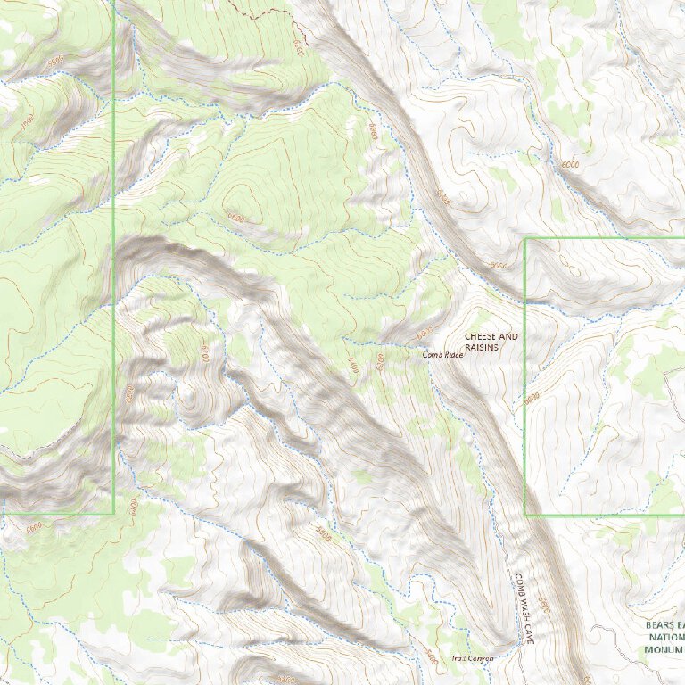 Blanding to Arch Canyon - San Juan CO UT Map by Trusted Trail Maps Inc ...