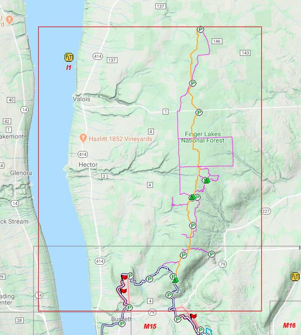 I1 – Finger Lakes National Forest Map by Finger Lakes Trail Conference ...