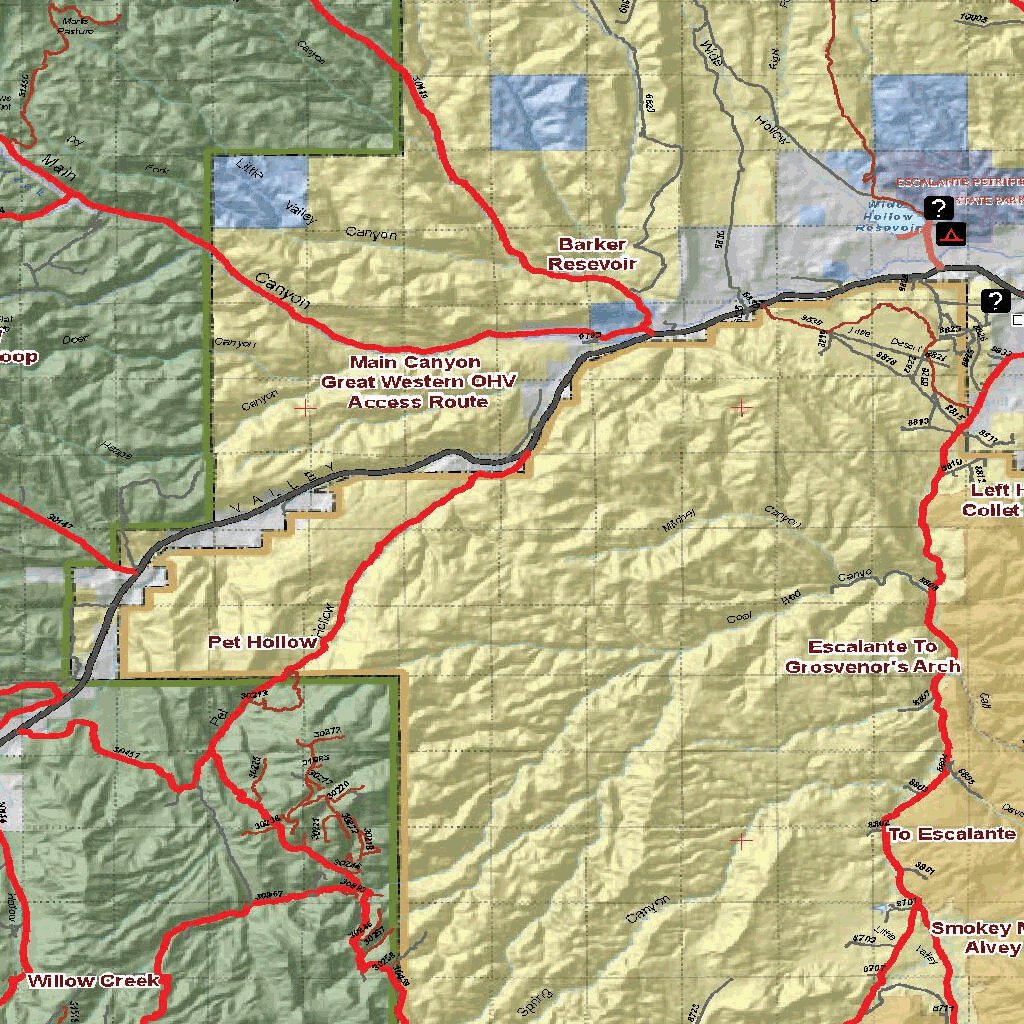 Garfield CO Utah OHV Trails Region 2 of 4 Map by Trusted Trail Maps Inc ...