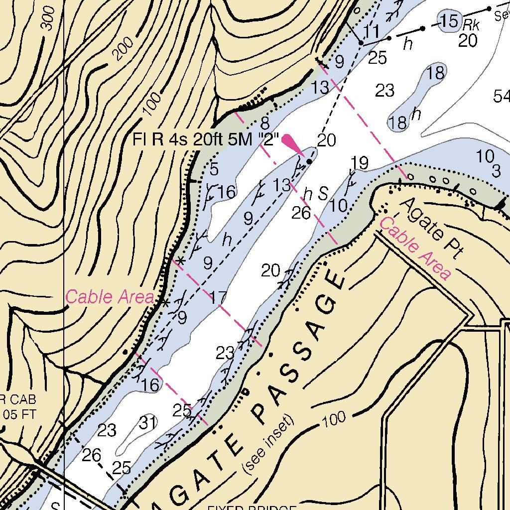 Puget Sound Apple Cove Point To Keyport Map by National Oceanographic ...