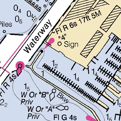 Bellingham Harbor Map by National Oceanographic & Atmospheric ...