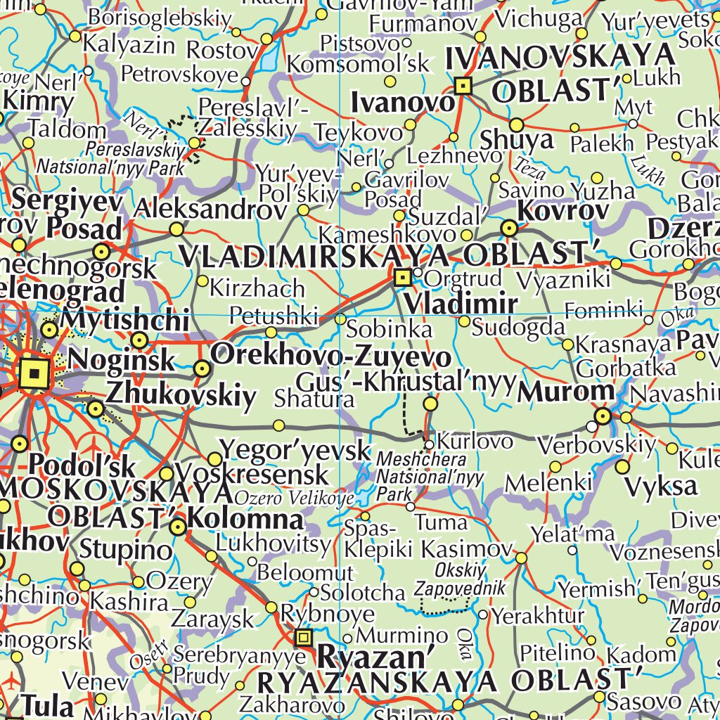 The Times Map of Russia (West) by Times Maps | Avenza Maps