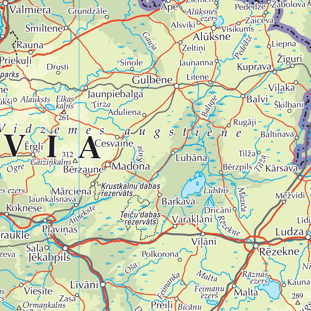 The Times Map of the Baltic States by Times Maps | Avenza Maps