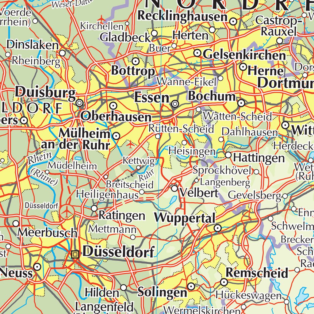The Times Map of Germany (Northwest) by Times Maps | Avenza Maps
