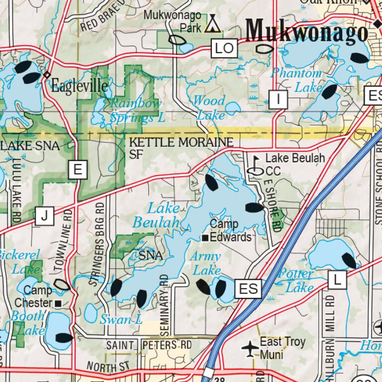 Wisconsin Atlas & Gazetteer Page 94 Map by Garmin | Avenza Maps