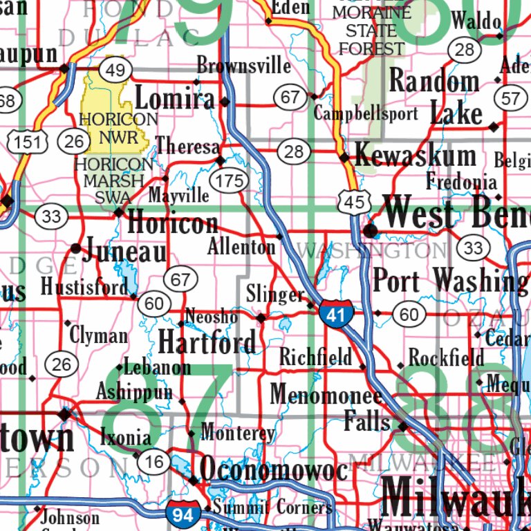 Wisconsin Atlas & Gazetteer Overview Map by Garmin | Avenza Maps