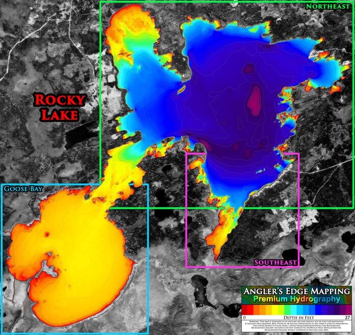 AEM Rocky Lake (Bundle) Map by Angler's Edge Mapping | Avenza Maps