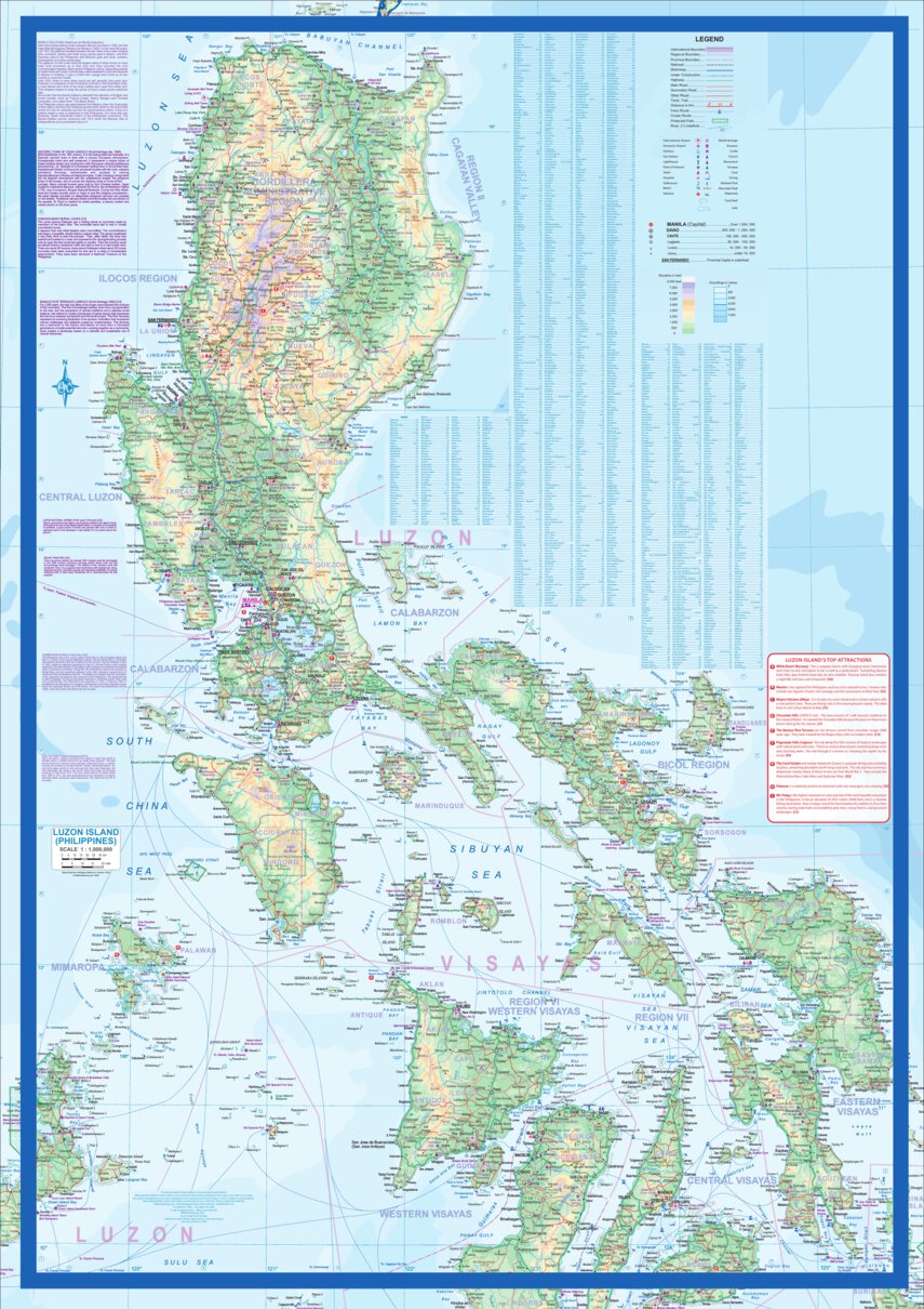 Luzon Island (Philippines) 1 : 1,000,000 - ITMB Map by ITMB Publishing ...